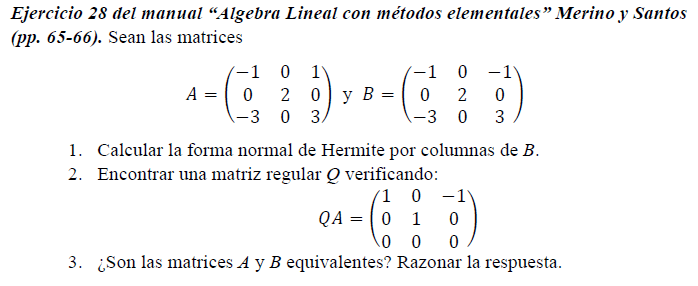 Matrices Elementales